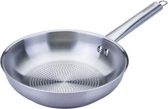 Fackelmann Bratpfanne Ovalgriff Ø 20 cm aus hochwertigem Edelstahl - Perfekt für scharfes Anbraten auf allen Herdarten auch Induktion, hitzebeständig bis +230 °C