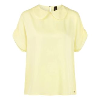 Marc Cain Flie&szlig;ende Kurzarmbluse - - Blouses & Shirts - Damen - Gelb - L