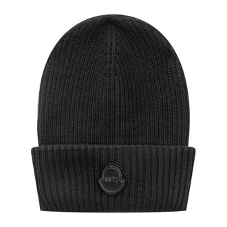 Moncler Homme, Accessoires, Noir, Taille: ONE Size Ee72 Wool Beanie