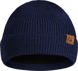 Danish Endurance Merinowolle Mütze mit Fleece, Warme Wintermütze, Stretchy & Bequem, Unisex, Beanie für Damen & Herren, Blau, Einheitsgröße