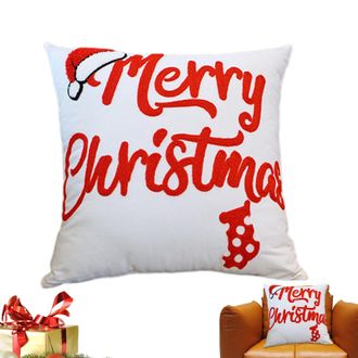 Generic Weihnachts-Kissenbez&uuml;ge - besticktes Kissen, 45 x 45 cm, bestickt f&uuml;r Weihnachten und Winter, f&uuml;r Wohnzimmer, Schlafzimmer, Sofa, Bett, Auto, Urlaub
