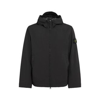 Stone Island Soft Shell-R Hooded Jacket - - Jackets - Herren - Schwarzk - 3XL
