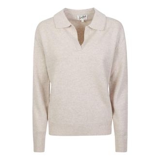 MC2 Saint Barth Eze V-Ausschnitt Strickpullover - - Knitwear - Damen - Beige - XS