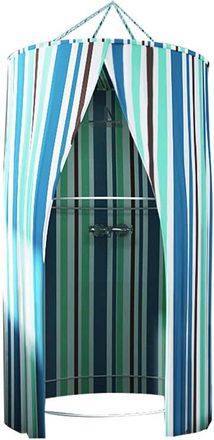 Generic Tragbarer Runder Duschvorhang Mit Rei&szlig;verschluss - Wasserdichter Sichtschutz Aus Polyester for Camping, Strand, Badezimmer Oder Den Au&szlig;enbereich(A)