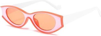 Generic Lunettes De Soleil D&eacute;coratives &Agrave; Petite Monture For Femme, Id&eacute;ales For Les D&eacute;placements En Ext&eacute;rieur(White)