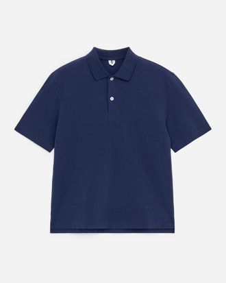 Arket Pikee-Poloshirt -Blau