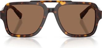 Dolce & Gabbana Homme, Accessoires, Brun, Taille: 56 MM Dg4544 Lunettes de soleil