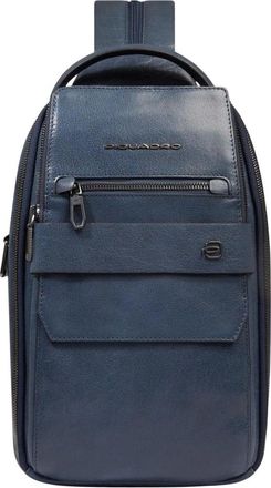 Piquadro Homme, Sacs, Bleu, Taille: ONE Size Convertible en sac bandouli&egrave;re &agrave; dos