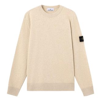 Stone Island Rundhals-Strickware - - Knitwear - Herren - Beige - M