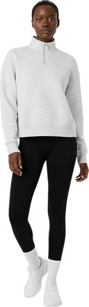 Usa Pro Sweatshirt f&uuml;r Damen, mit kurzem Rei&szlig;verschluss (Eisblau Marl)