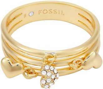 Fossil Sutton Damen Goldfarben Messing Ring, JA73047109