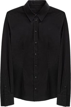 Dolce & Gabbana Homme, Chemises, Noir, Taille: 4XL Chemise en popeline de coton stretch