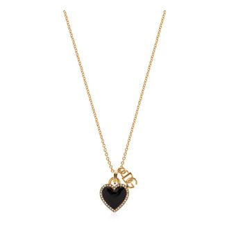 Dolce & Gabbana Halskette mit einem herzf&ouml;rmigen Anh&auml;nger - - Accessories - Damen - Gelb - ONE SIZE