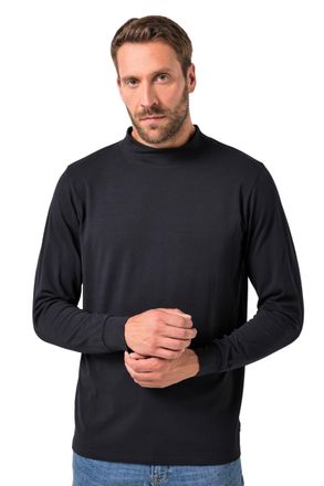 JP1880 Herren gro&szlig;e Gr&ouml;&szlig;en L-8XL JP Aware Basic-Langarmshirt, FLEXNAMIC, GOTS zertifizierte Biobaumwolle, bis 8 XL schwarz 4XL 842839100-4XL
