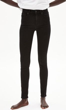 Armedangels Damen vegan Tillaa Jeans Black Night