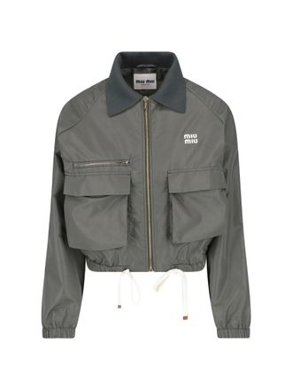 Miu Miu Blouson In Recycled Technical Fabric