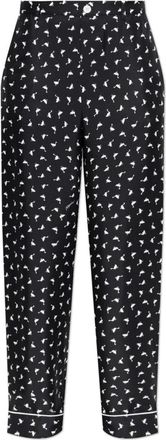 Moschino Femme, Pantalons, Noir, Taille: 36 FR Pantalons