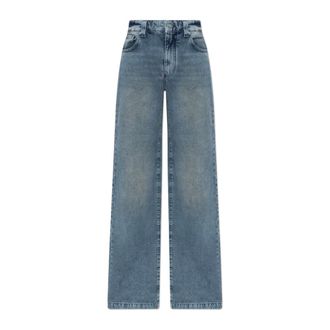 Emporio Armani Femme, Jeans, Bleu, Taille: W25 Jeans Jambe Large