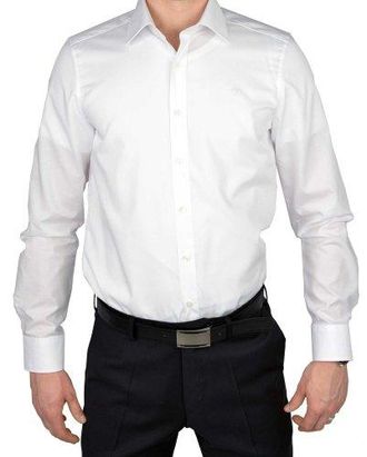 Marvelis Chemise unie Marvelis Body Fit - Blanc - taille col: 41