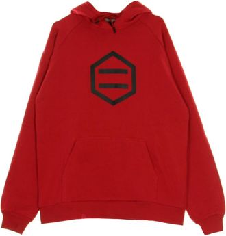 Dolly Noire Hexagon Flame Hoodie f&uuml;r M&auml;nner - - Sweatshirts & Hoodies - Herren - Rot - XL
