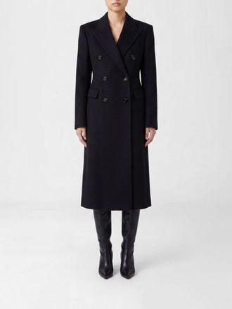 Tagliatore Manteau long crois&eacute; en laine vierge et cachemire