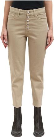 Dondup Femme, Pantalons, Beige, Taille: W25 Pantalone Loose Koons Gioiello