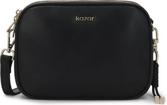 Kazar Femme, Sacs, Noir, Taille: ONE Size Sac Postier 3 Compartiments en Cuir