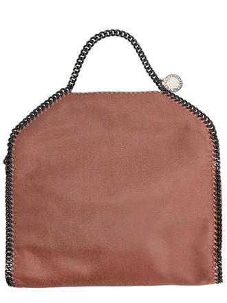 Stella McCartney Womens Falabella Fold Over Tote Bag Brown Polyester Shoulder