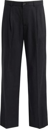 Les Deux Homme, Pantalons, Noir, Taille: W32 Reece Pleated Twill Suit Pants