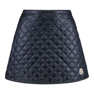 Moncler Minirock mit Rautensteppung - - Skirts - Damen - Blau - S