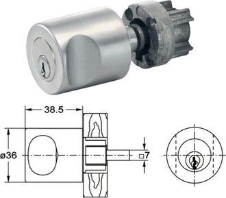 Junie Junie - Griffolive ass re, dreh-und verschlie&szlig;. d: 36mm L&auml;nge: 38,5mm, vssp