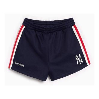 Sporty & Rich Femme, Sport, Bleu, Taille: 38 FR Yankees Serif Roller Short