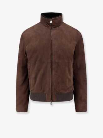 Corneliani Suede jacket with shearling detail - CORNELIANI - gender_Man