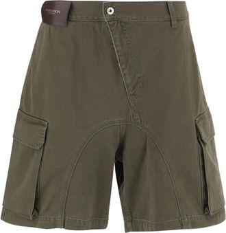 J.W.Anderson Homme, Shorts, Vert, Taille: W32 Short en Jean Denim Coton