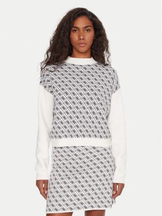 Guess Rollkragenpullover W5BR23 Z3JD2 &Eacute;cru Relaxed Fit