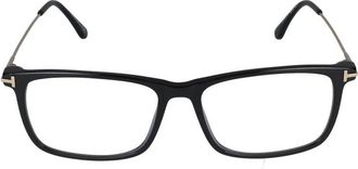 Tom Ford unisex, Accessoires, Noir, Taille: 56 MM Rectangular Optical Frame