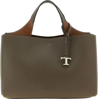 Tod's Gommino Leder-Tasche - - Bags - Damen - Grau - ONE SIZE