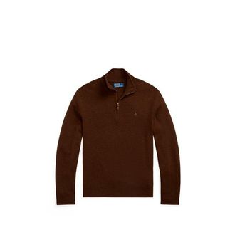 Polo Ralph Lauren Pull col zipp&eacute; en laine