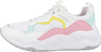 Dockers by Gerli Damen 46NT201-617509 Sneaker, Wei&szlig; (Weiss/Multi 509)