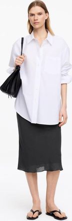 Arket Midirock Aus Chiffon -Schwarz