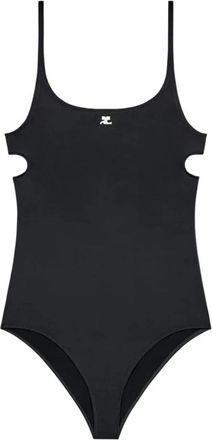 Courr&egrave;ges Femme, Maillots de bain, Noir, Taille: 38 FR Maillot de Bain D&eacute;coup&eacute;
