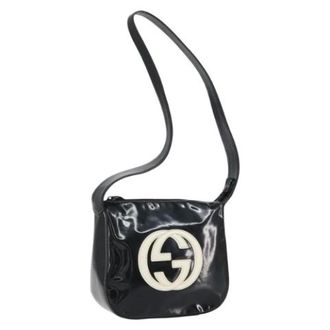 Gucci Sac bandouli&egrave;re en toile enduite Pre-owned - Femme - Pre-owned - Noir - Taille: ONE Size