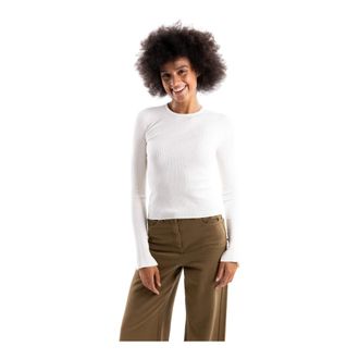 Marella Mllcactus Maille C&ocirc;tel&eacute;e - Femme - Pulls - Blanc - Taille: 42 FR