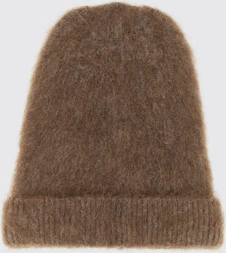Maison Margiela Bonnet beanie en laine et alpaga avec revers et Four Stitches