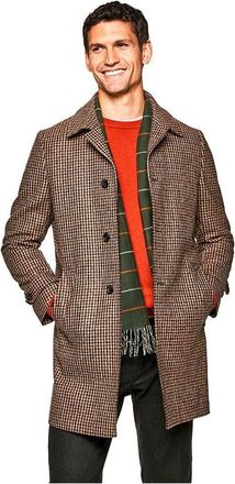 Hackett Mens Tweed Gunclub Zip Out Jacket, 8LNBROWN Multi, 50W/34L