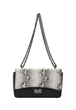 Faina Klappentasche Klappentasche Frauen schwarz-wei&szlig;