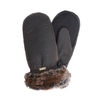 Barbour Olivgr&uuml;ne Kunstpelz-Handschuhe - - Accessories - Damen - Grau - S