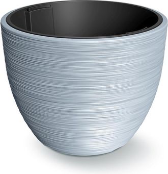 Prosperplast Grauer Pflanzk&uuml;bel, mit Beh&auml;lter, Kollektion FURU, 47 x 47 x 38,5 cm, Fassungsverm&ouml;gen 53 L