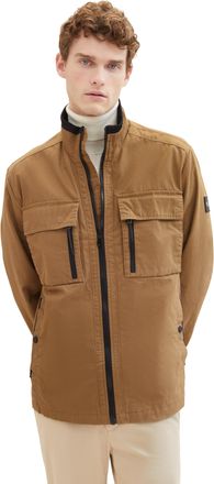 Tom Tailor Herren Fieldjacke mit Brusttaschen aus Baumwolle, 15078 - Otter Brown, XXL