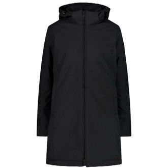 F.lli Campagnolo Cmp, Femme, Manteaux, Noir, Taille: 42 FR Manteau Hiver Noir Imperm&eacute;able Chaud